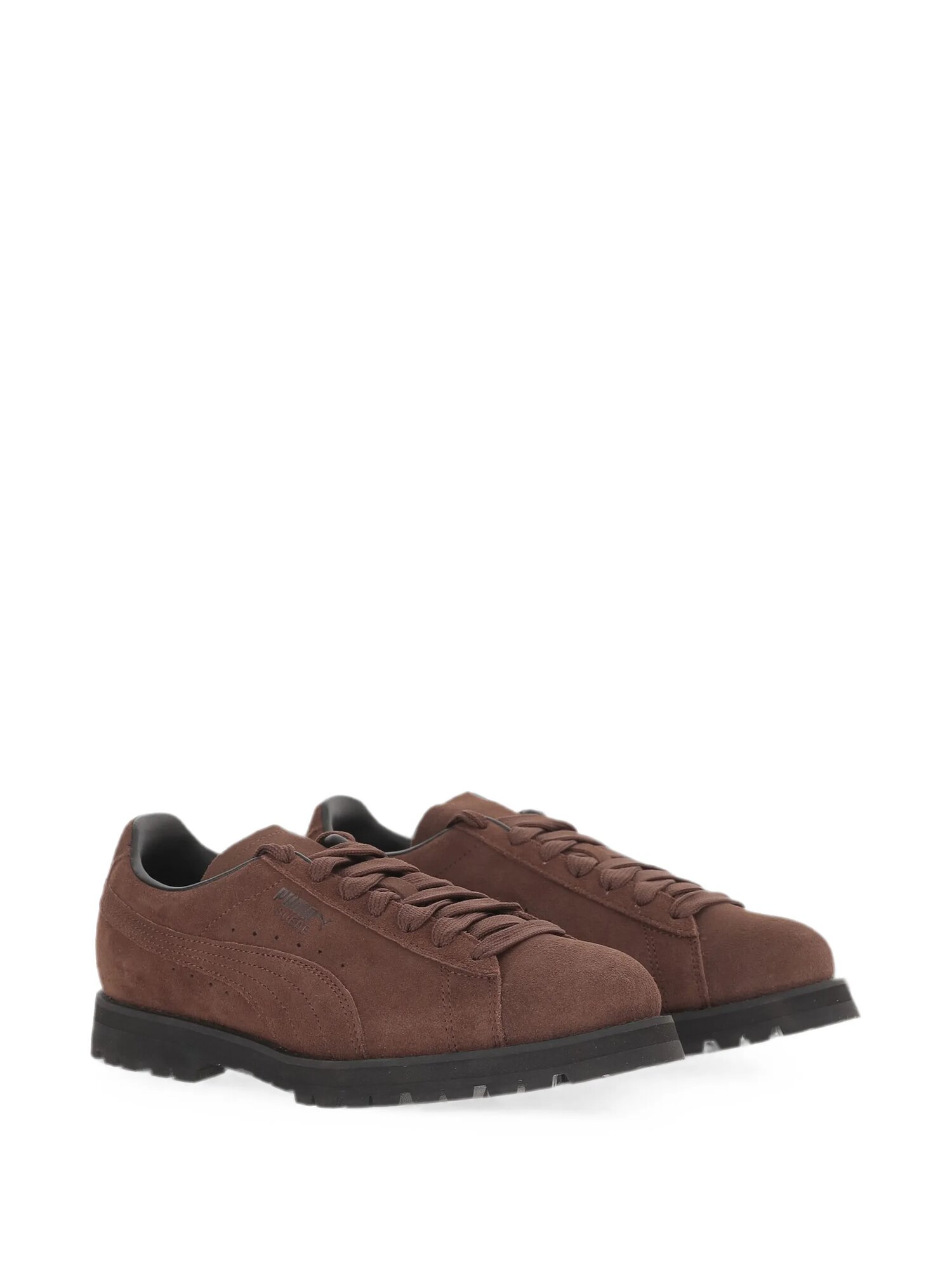 Кроссовки PUMA Suede low-top sneakers, размер 10 US, коричневый/серый/оранжевый — фото 1