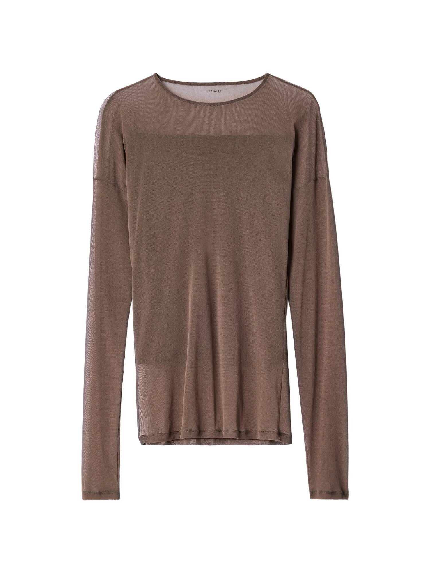 Топ Long-sleeve ballerina-style top in mesh jersey