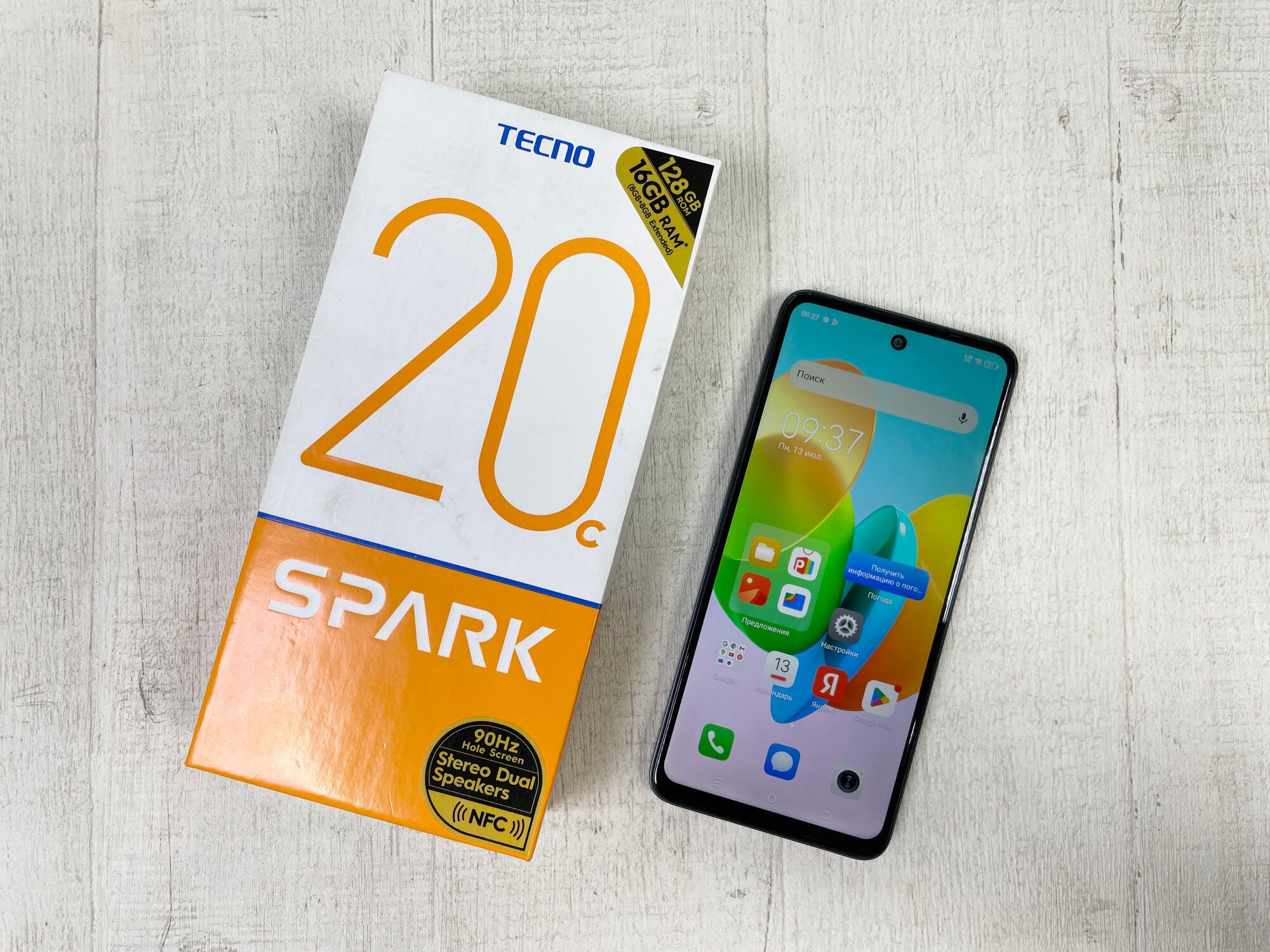 Смартфон TECNO Spark 20C 8/128 ГБ Global для РФ, Dual nano SIM, gravity black