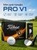 Мяч для гольфа Titleist PRO V1, диаметр 42.6 мм, белый, №1 ball in golf
