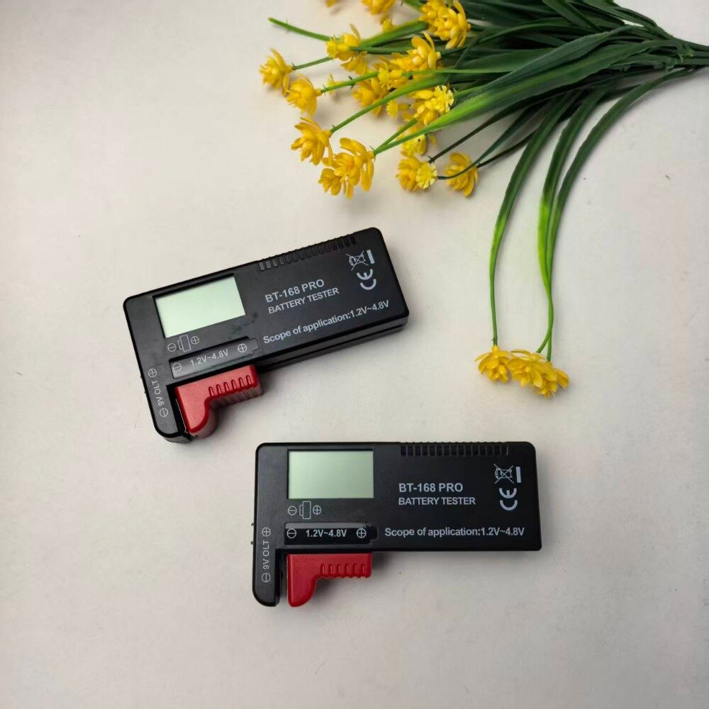 Набор из 2 универсальных тестеров батарей LCD BT-168PRO для AAA, AA, C, D, 9V, 1.5V и 3.7V