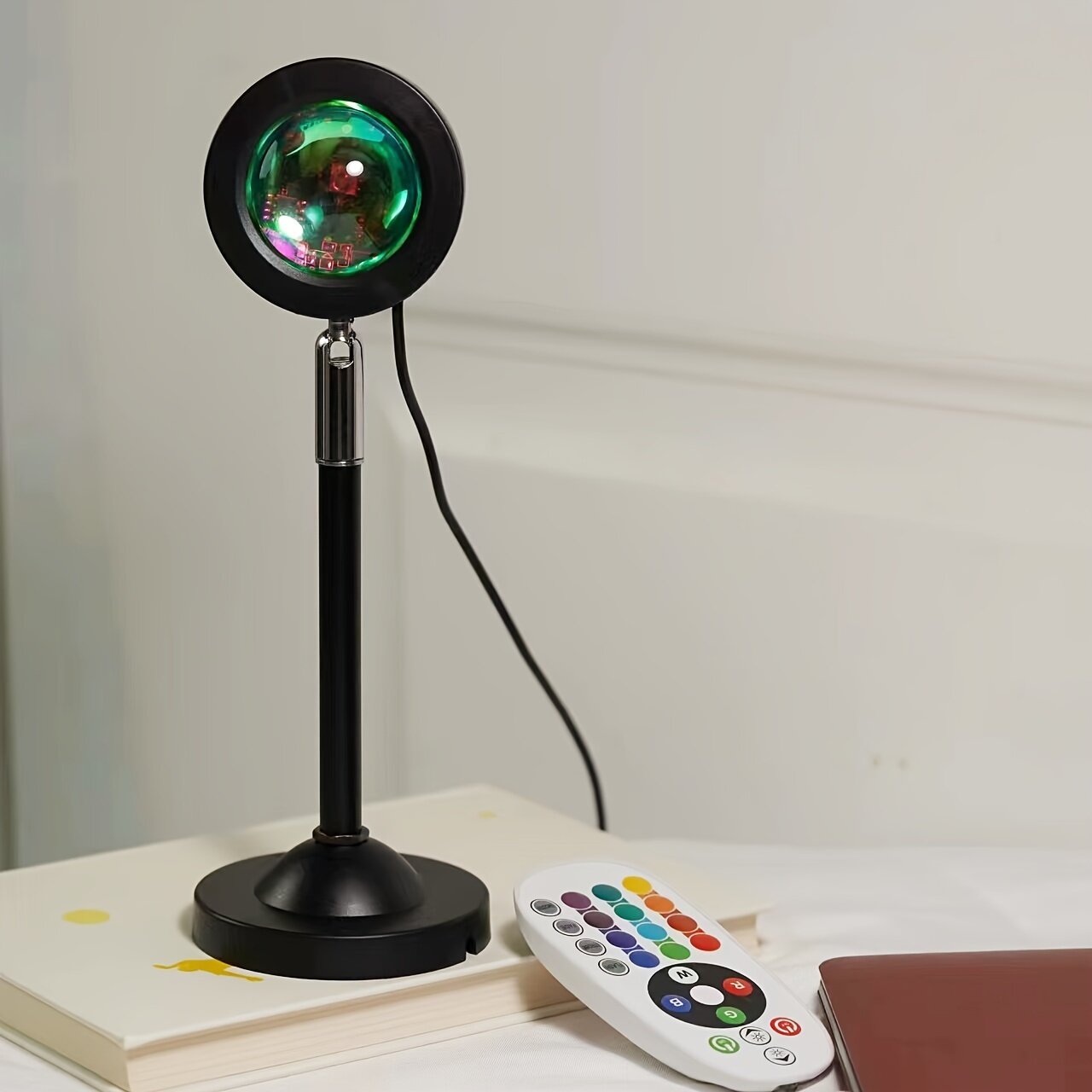 Светодиодная лампа-проектор заката, 16 цветов RGB, ночник для фото/вечеринок и декора комнаты