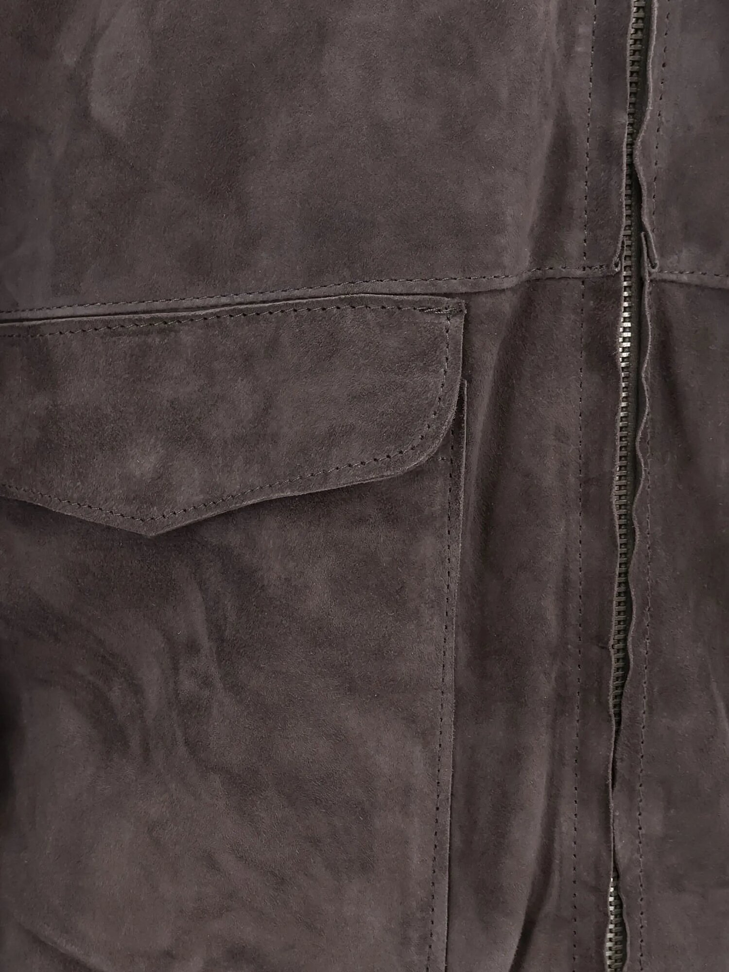 Куртка D-FOUR Zip-up suede jacket, размер 50 — фото 1