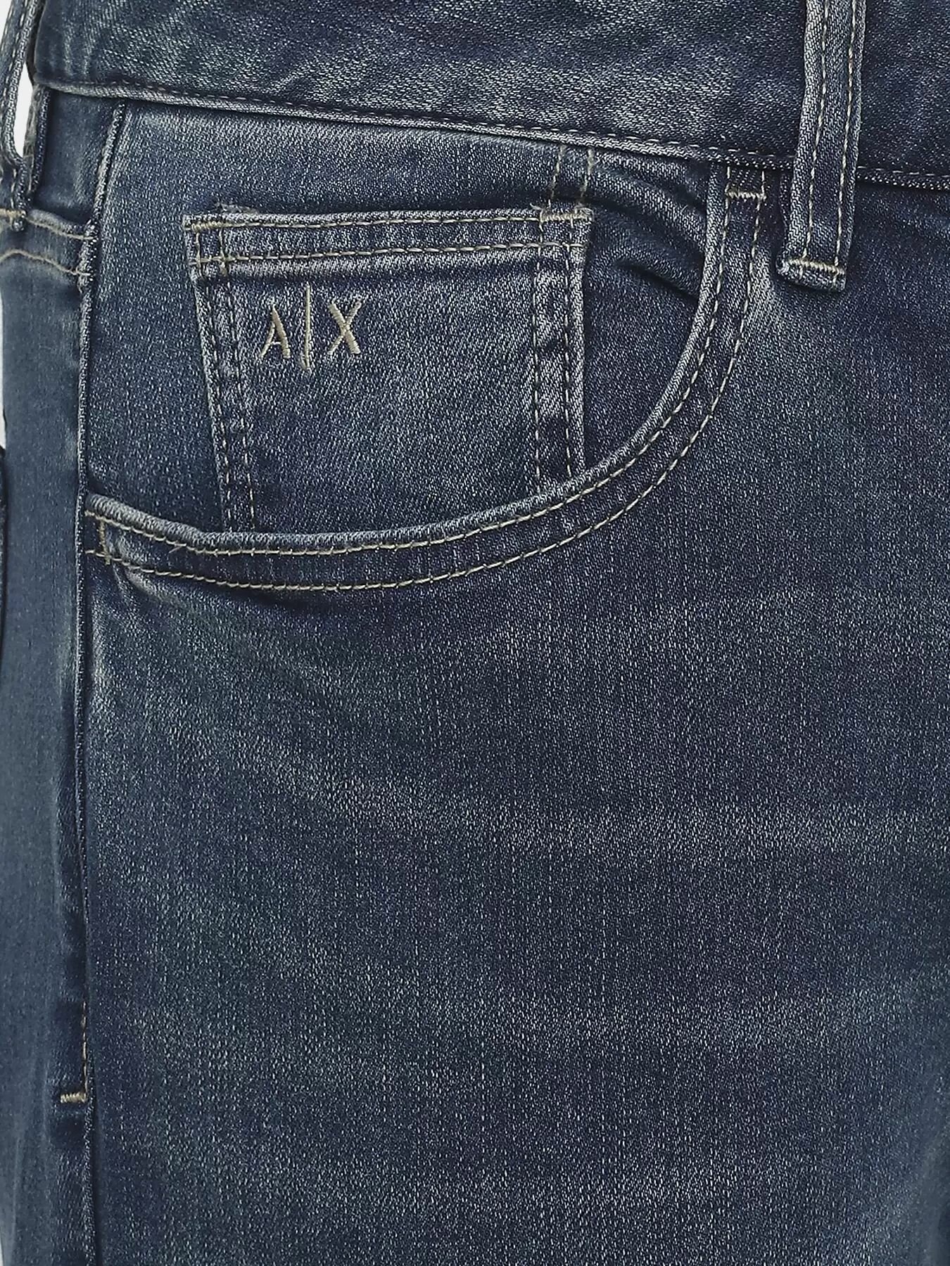 Джинсы зауженные Armani Exchange, размер 29L, синий — фото 1
