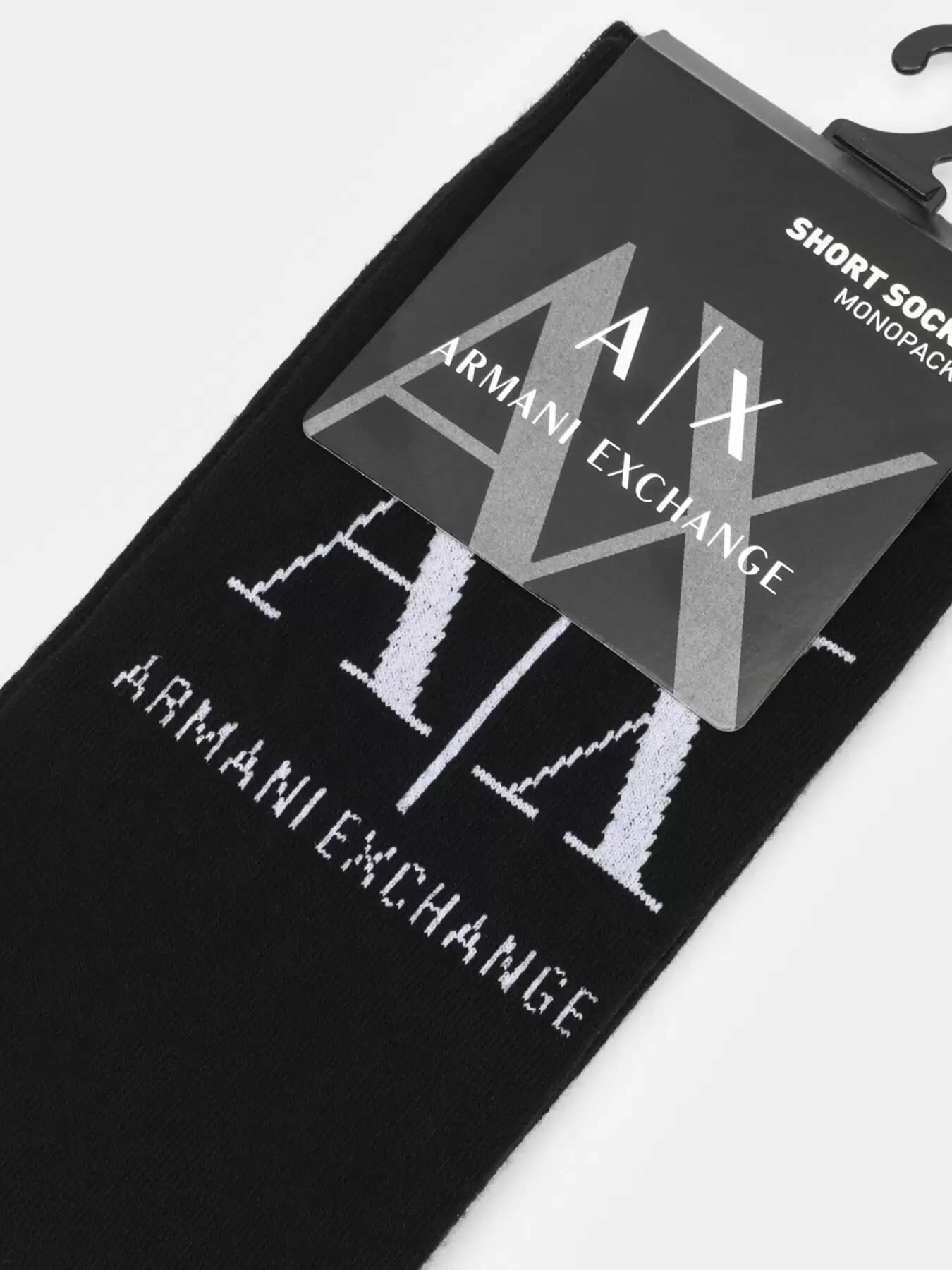 Носки Armani Exchange, размер Б/Р, черный — фото 1