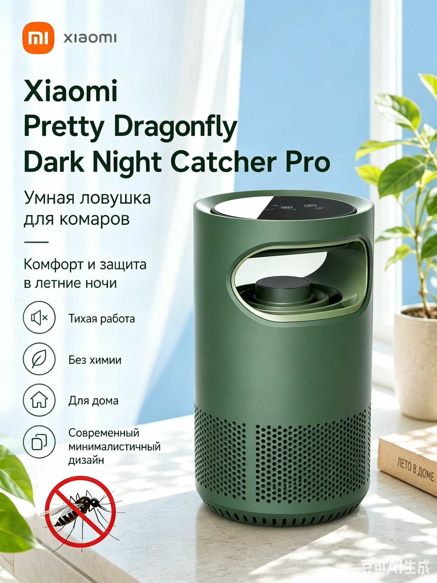 Фумигатор xiaomi pretty dragonfly dark night catcher pro
