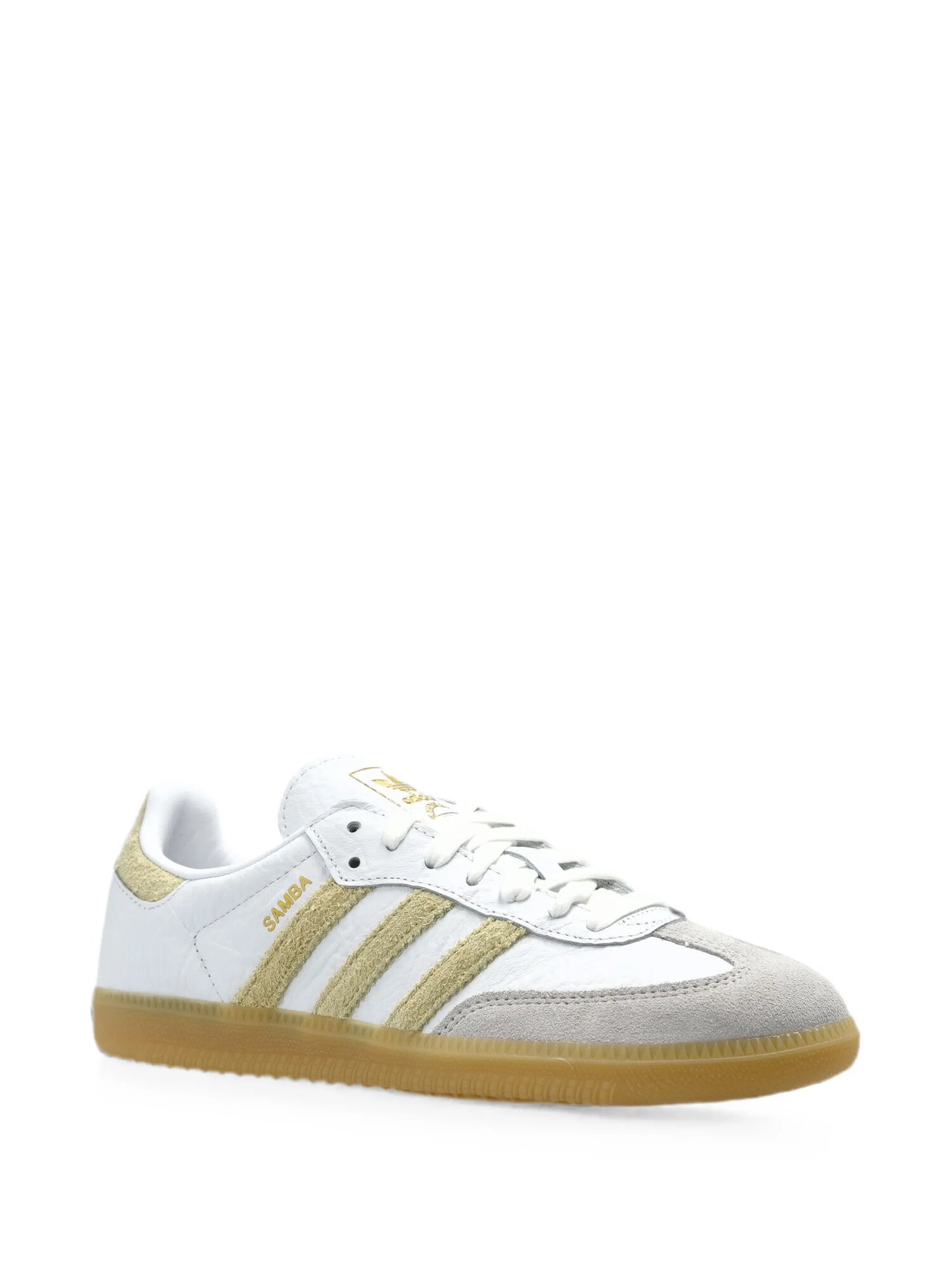 Кроссовки adidas Samba OG sneakers, размер 8.5 US, бежевый/белый — фото 1