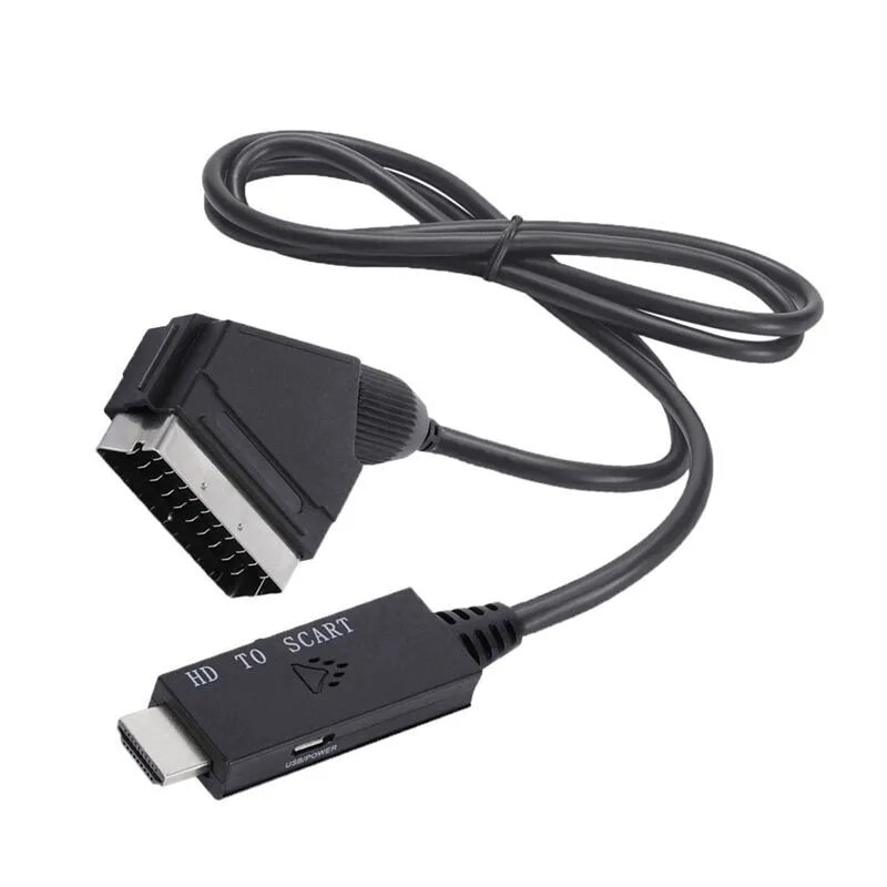 HDMI - Соединительный кабель, совместимый со SCART 1M Аудио/видео конвертер HDMI