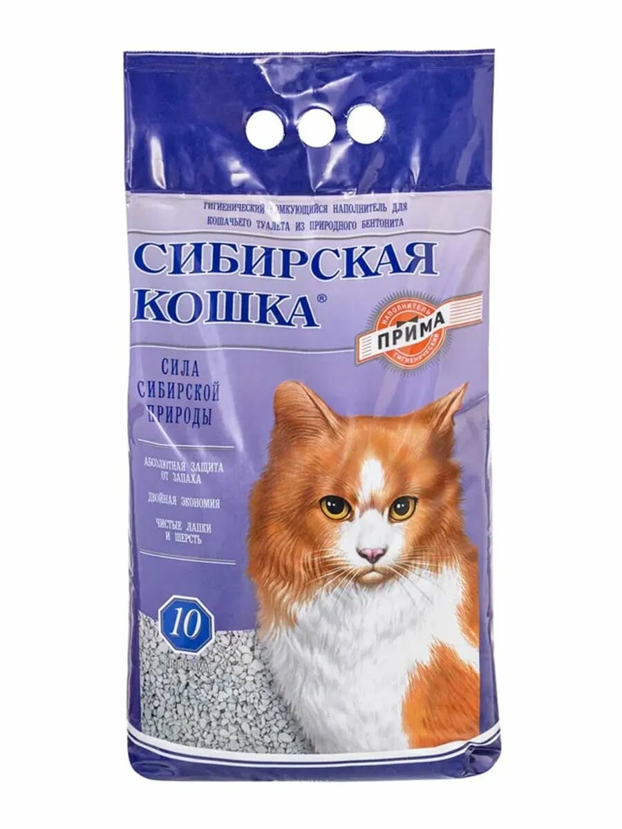 Наполнитель для кошачьего туалета комкующийся Прима 10кг