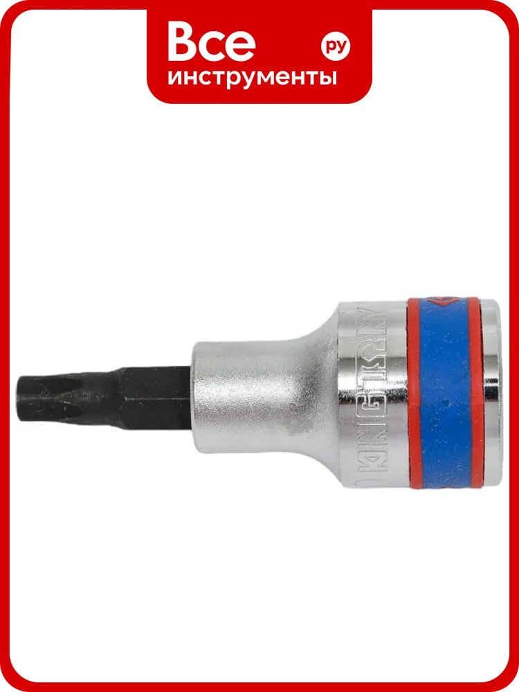 Насадка-бита торцевая с отверстием Torx T40, 60 мм, 1/2" KING TONY 402740