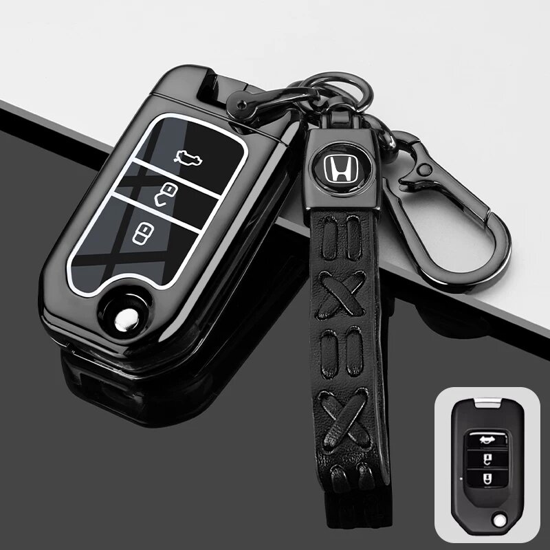Ключchain с плетеной веревочной застежкой в гранатовом цвете для Honda I Model