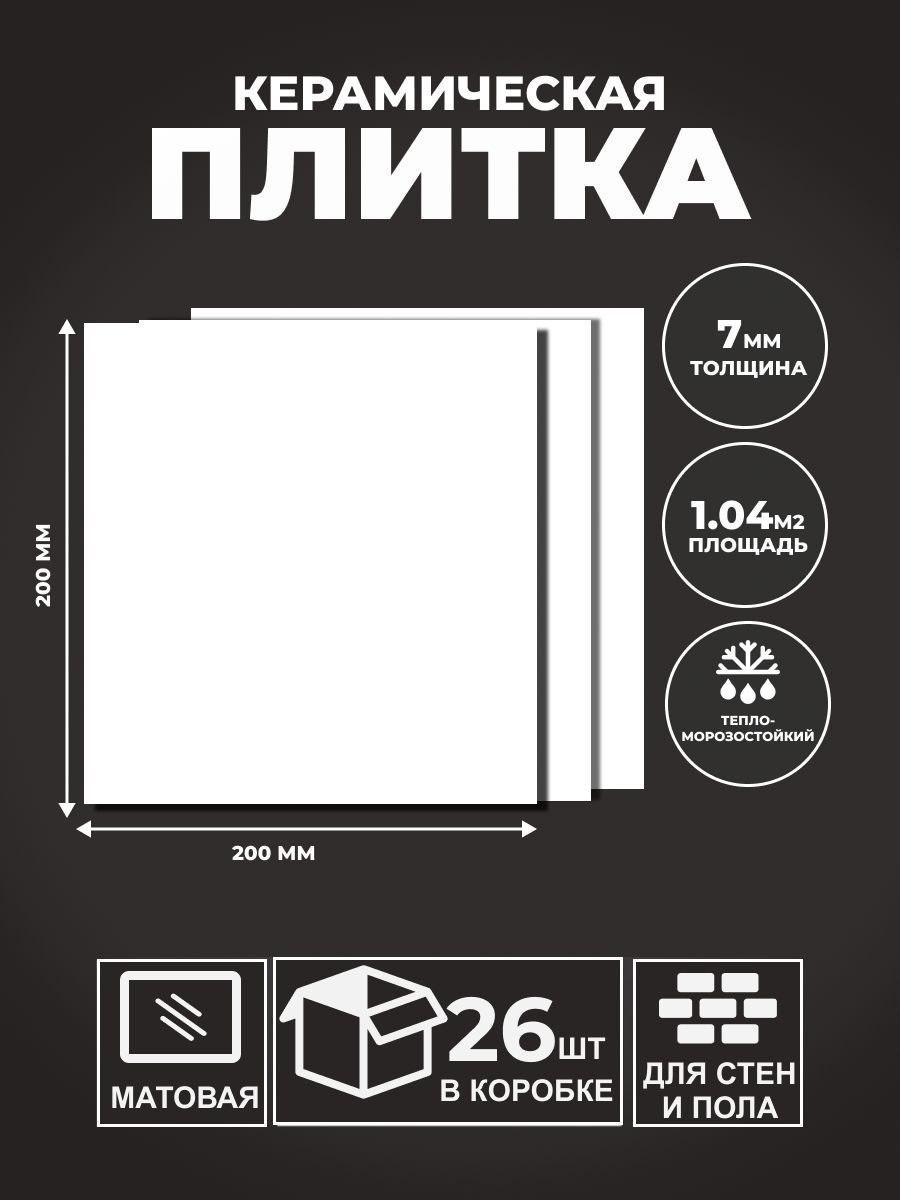 Керамическая плитка для стен Вегас белая
