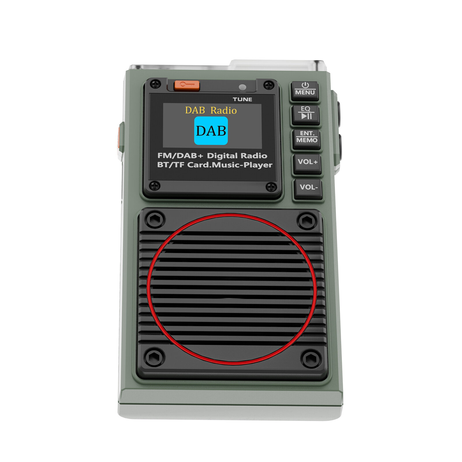 Портативное DAB FM-радио с приложением дистанционного управления, перезаряжаемое цифровое радио с сигнализацией SOS и фонариком