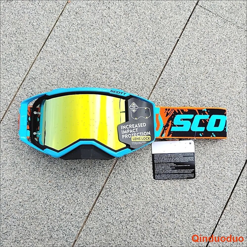 Маска горнолыжная Scott с желтыми линзами, защита от ударов, Lens Lock