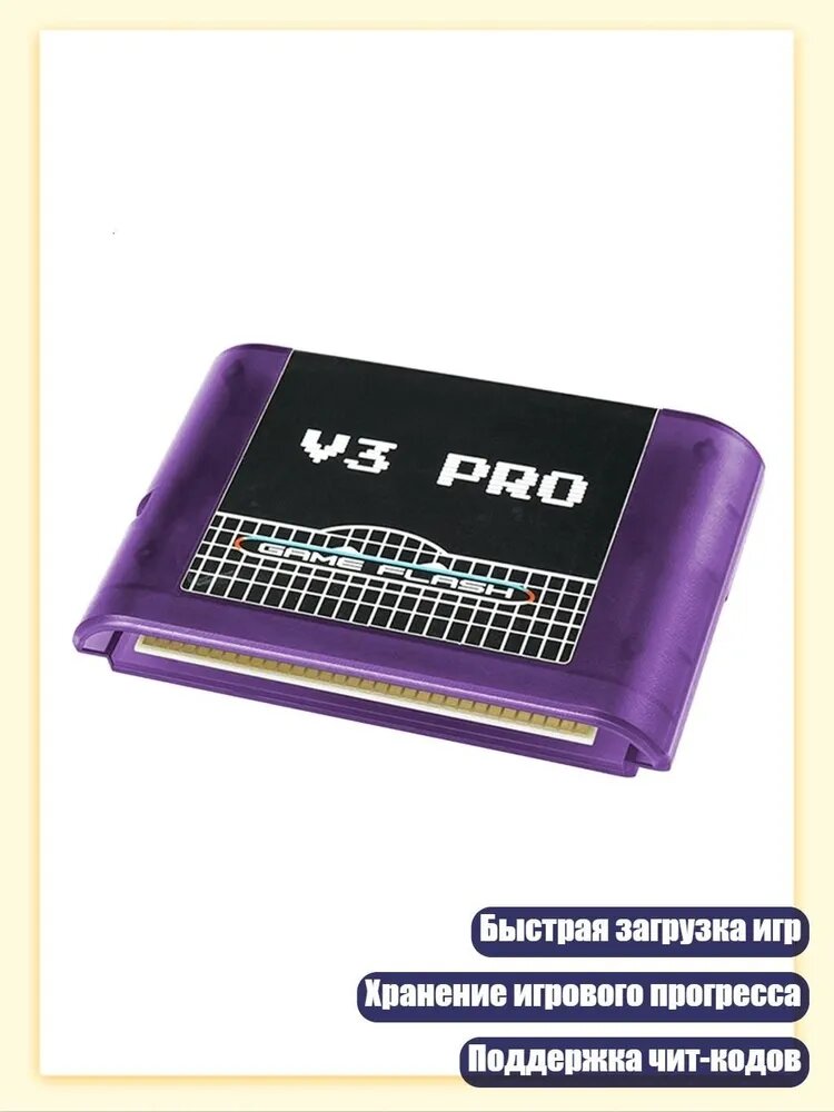 Game Cartridge Card Gurning, Полупрозрачный фиолетовый