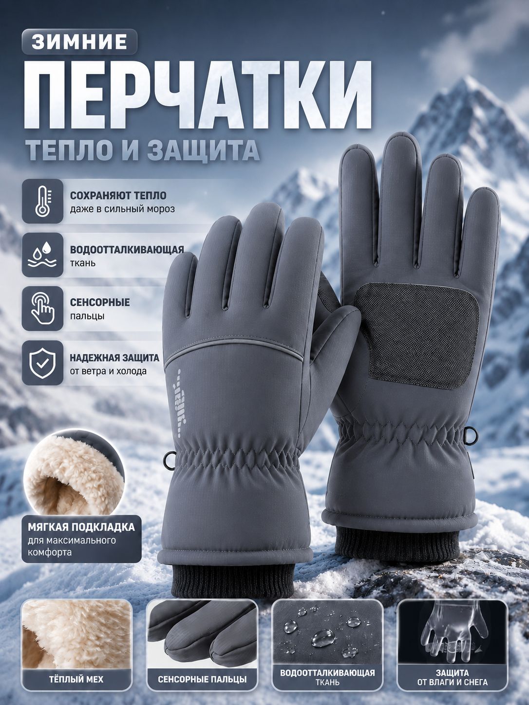 Перчатки для мужчин и женщин