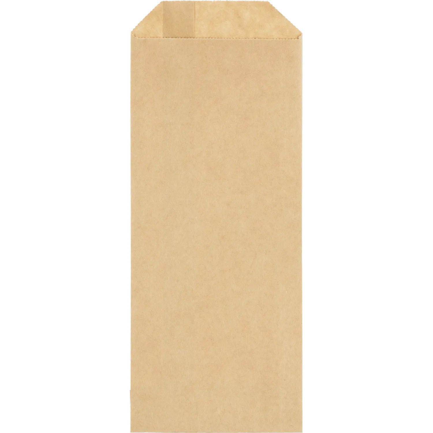 Пакет бумажный 80x20х220, 70 гр/м2, крафт, коричневый, 500 шт