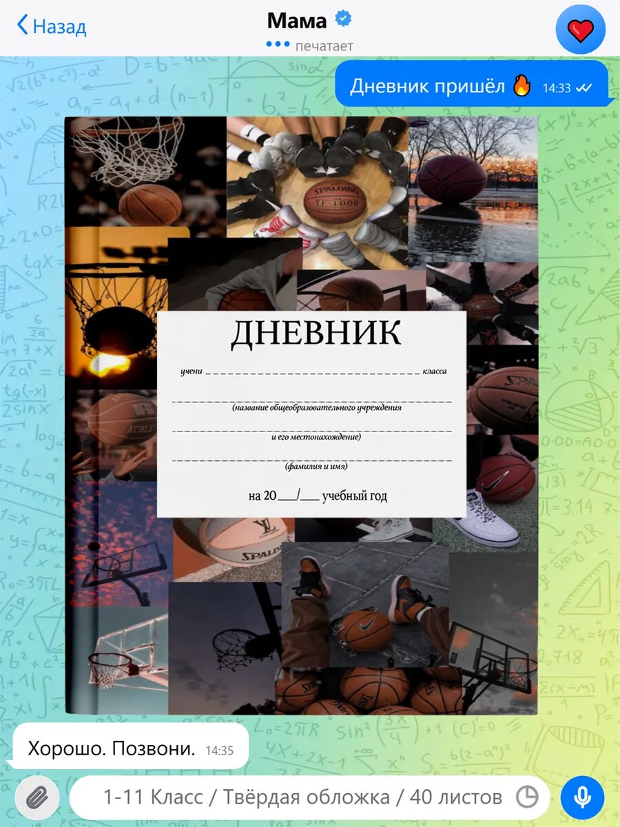 Школьный дневник с принтом y2k pinterest