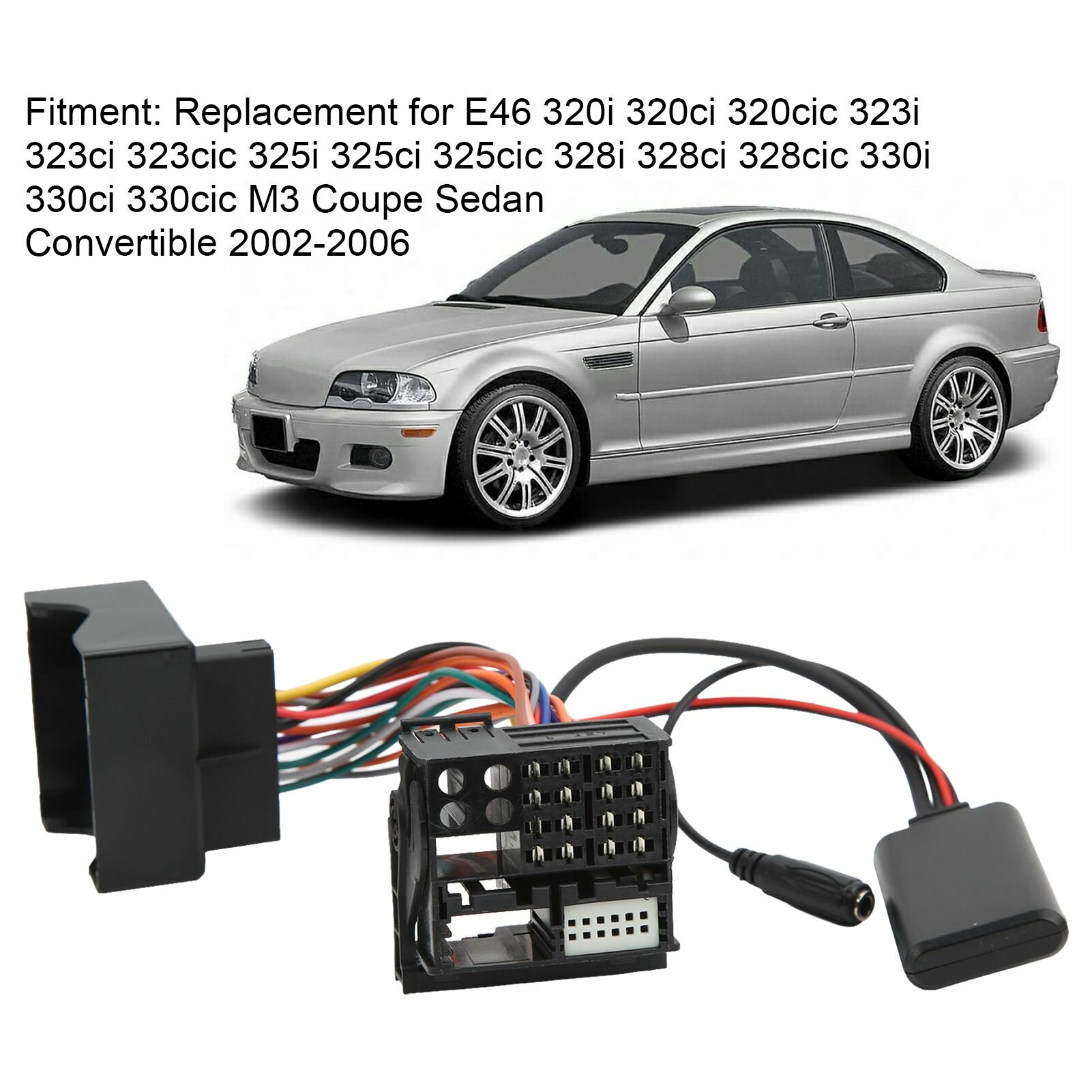 Аудиоадаптер Bluetooth для BMW M3 3-Series E46 2002-2006