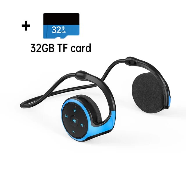 Беспроводные Bluetooth-наушники, MP3-плеер, FM-радио, удобные накладные наушники, слот для TF-карты, спортивные беспроводные наушники с микрофоном.