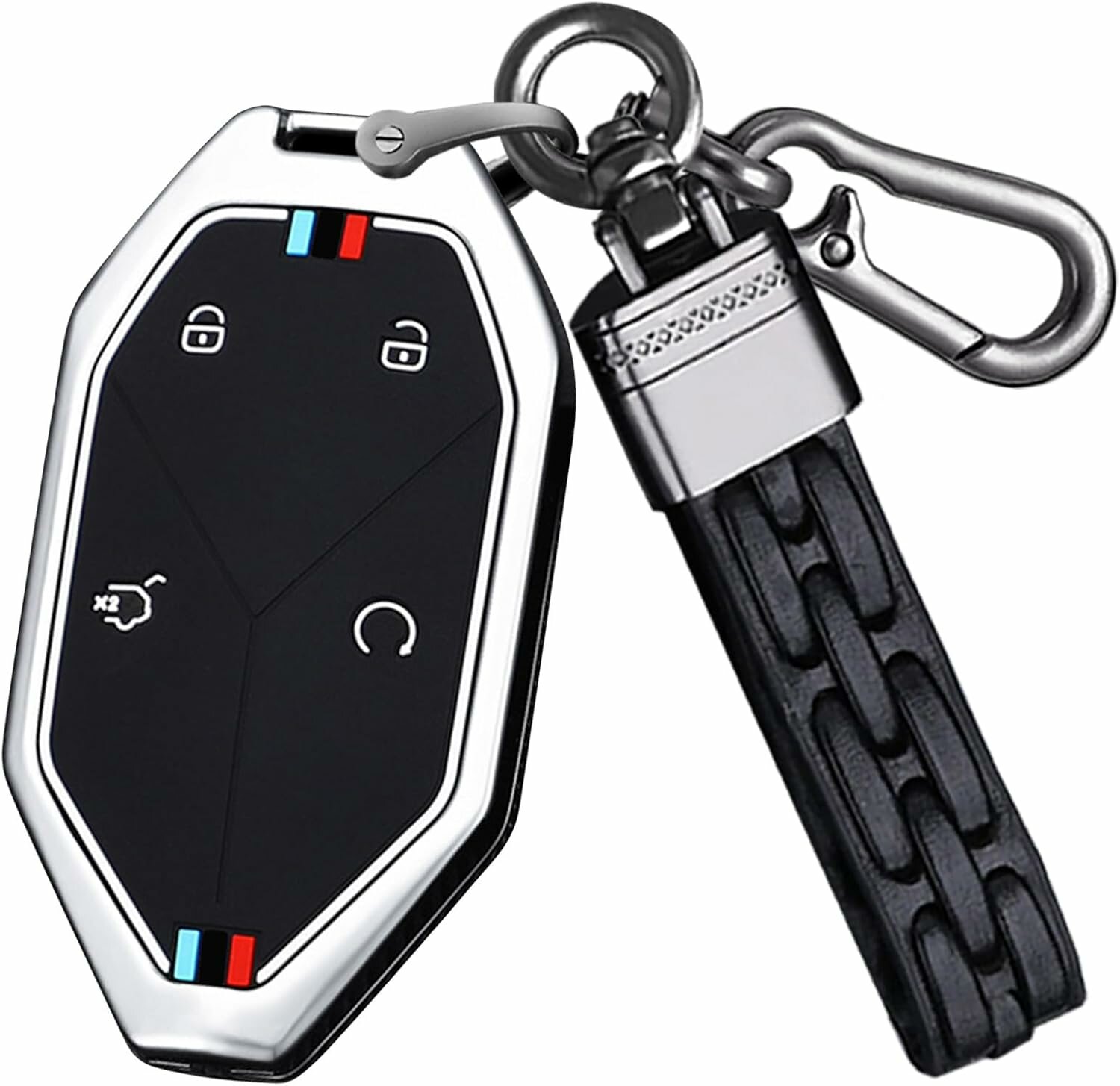 Светящийся 4-кнопочный брелок для ключей, подходящий для BYD Equation 2023 Leopard 5 Keyless, полный защитный чехол для