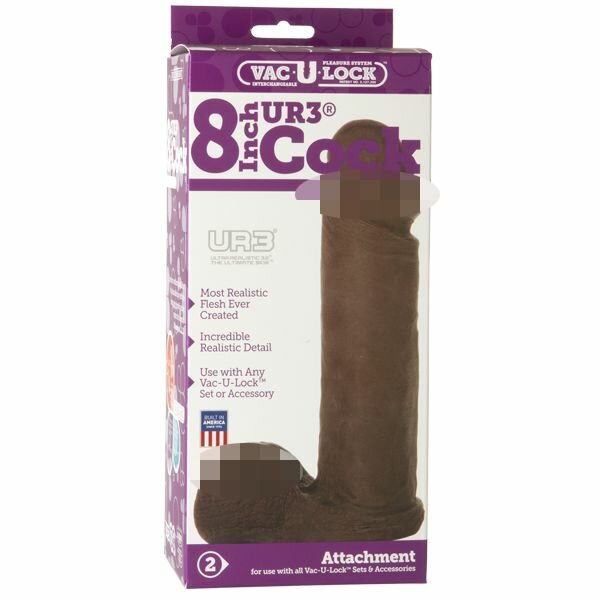 Doc Johnson Vac-U-Lock фаллоимитатор насадка для страпонов черный 20.3 см