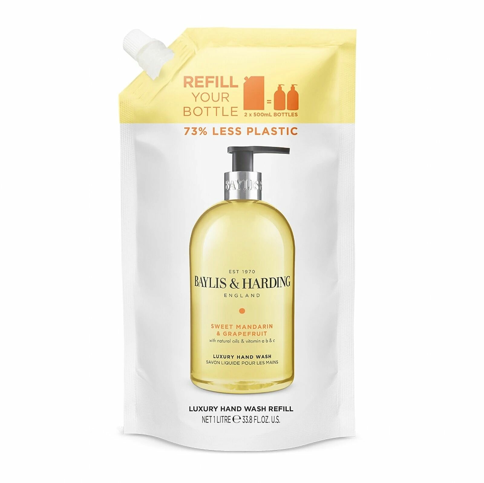 Baylis & Harding - Sweet Mandarin & Grapefruit Hand Wash Жидкое мыло для рук Refill 1000 мл