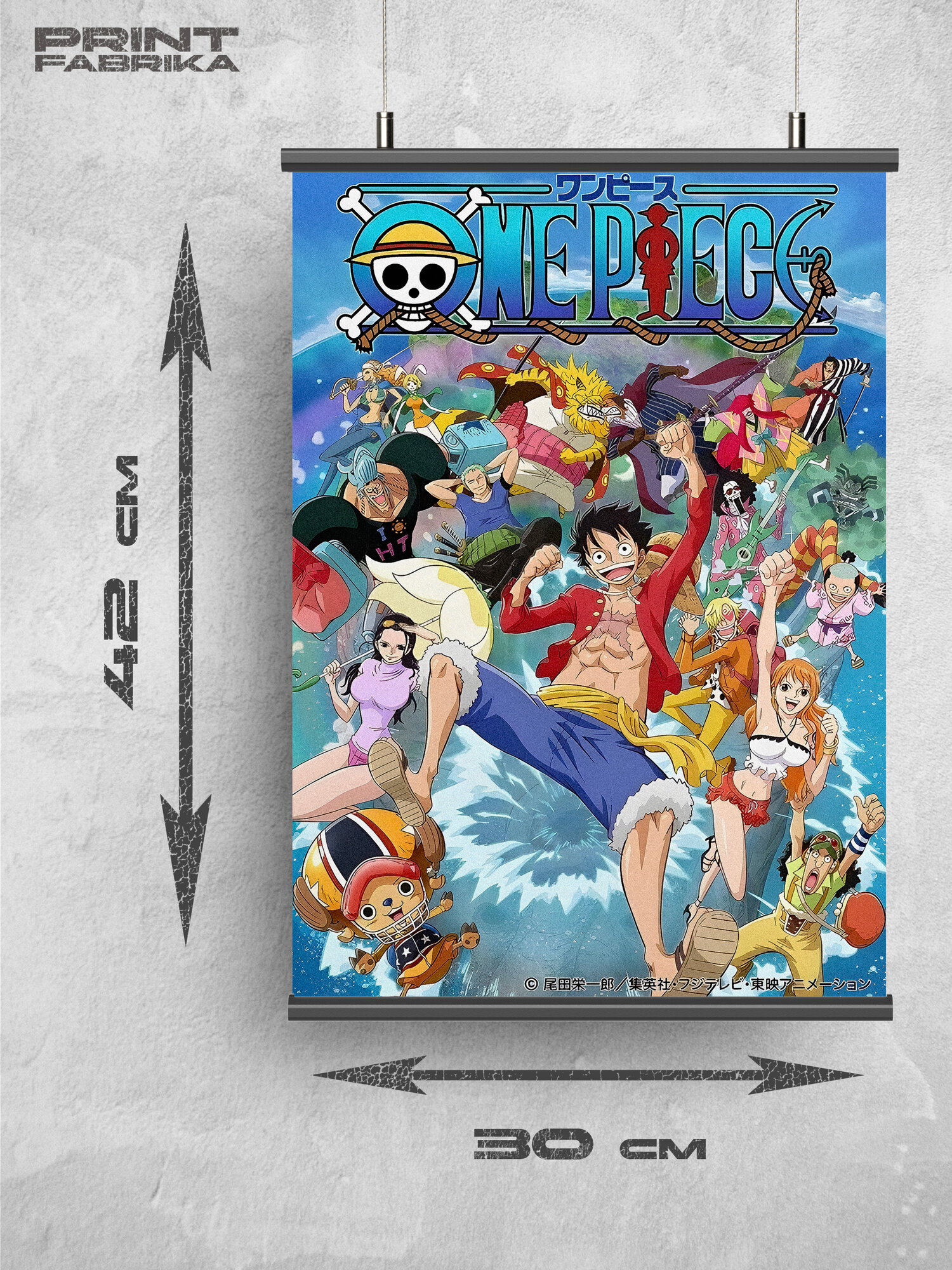 Постер аниме "Ван Пис / One Piece" - 30 х 42 см - плакат на стену А3 — фото 1