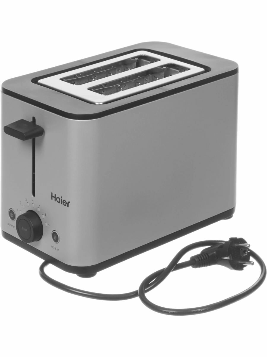 Тостер HAIER HT-601, серебристый f90045m00ru