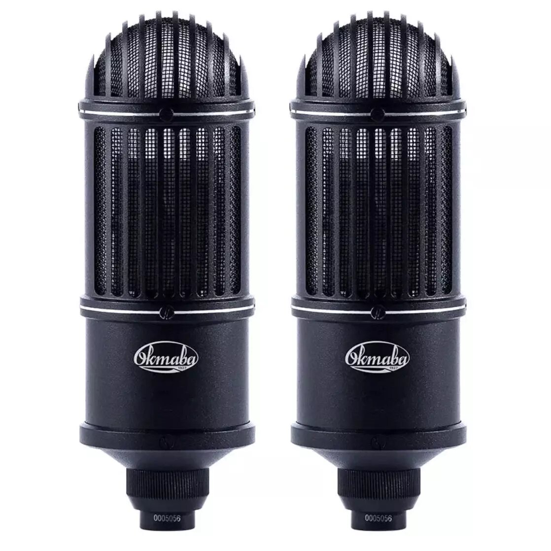 Микрофон студийный конденсаторный Октава МЛ-52-02 (стереопара, черный, в деревянном футляре)