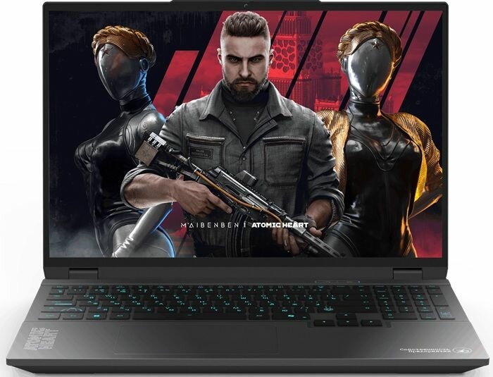 Игровой ноутбук MAIBENBEN X16B-R98956/X16B-R98956GQSHBRE3/Ryzen 9-8940HX/16Gb/1Tb/16 QHD 240Hz/RTX 5060 8Gb/Win11, черный