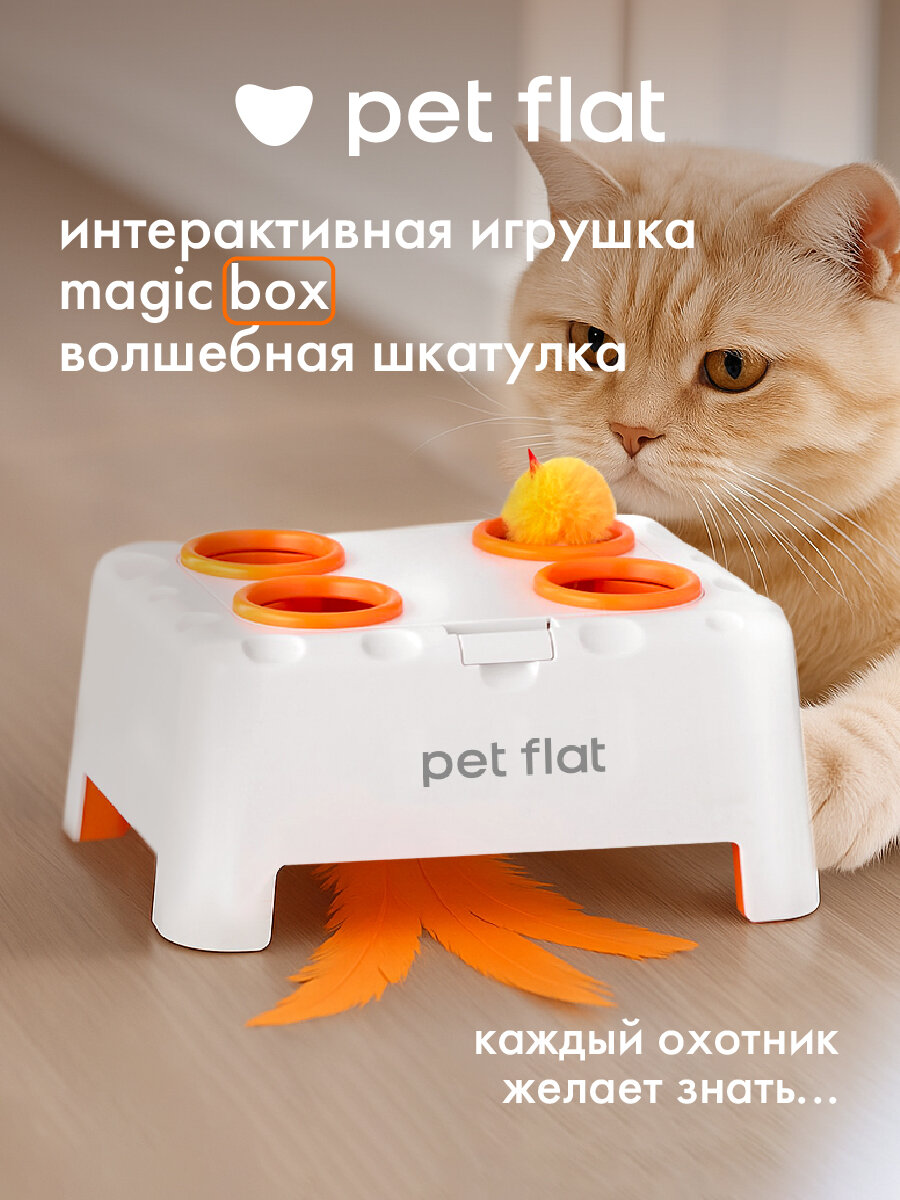 Интерактивная игрушка для кошек дразнилка Magic Box Pet Flat