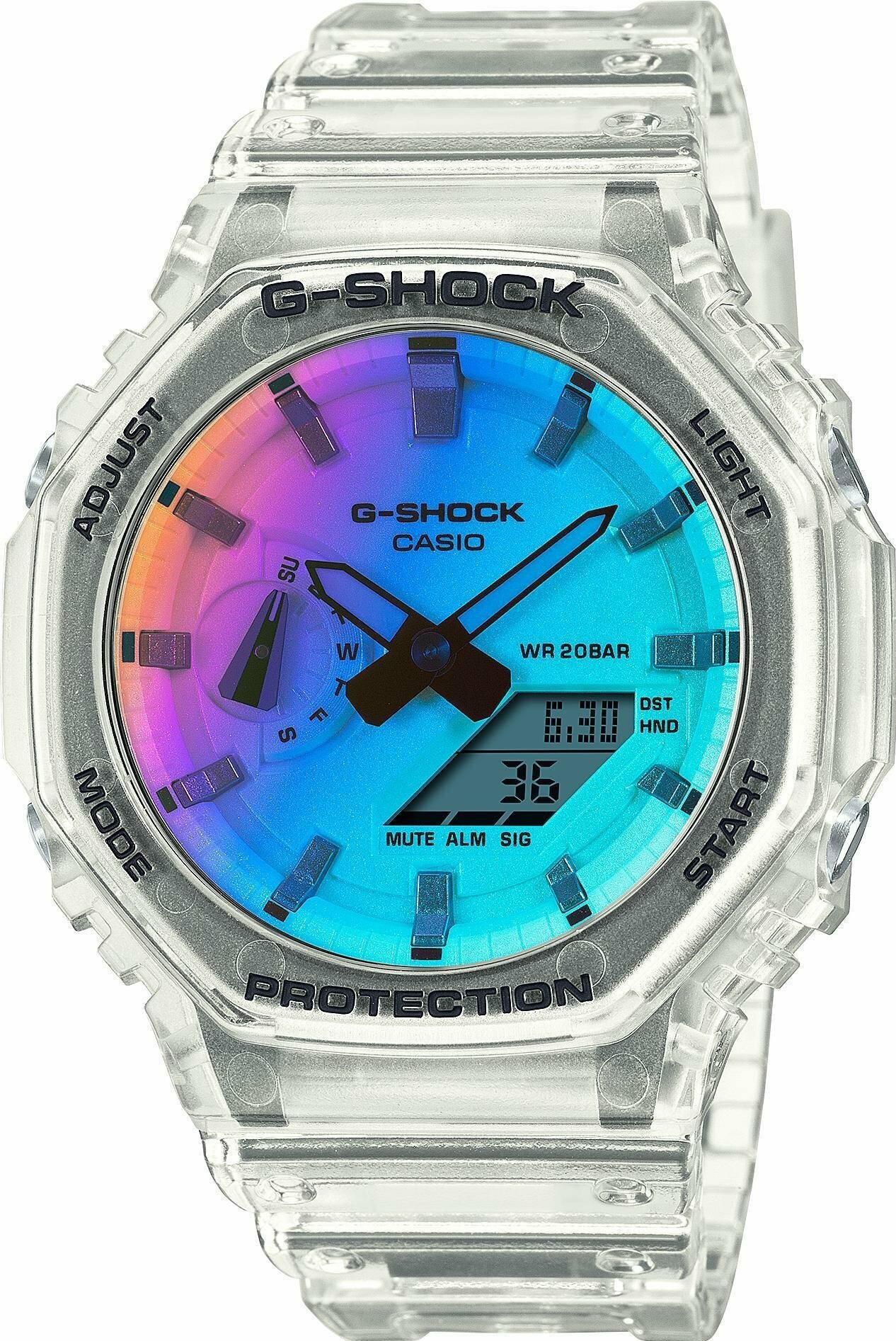 Наручные часы CASIO G-Shock, серый, белый — фото 1
