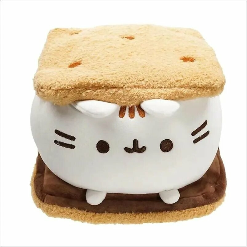 Мягкая игрушка Пушин Пломбирный сэндвич (Pusheen Cat) 15 см