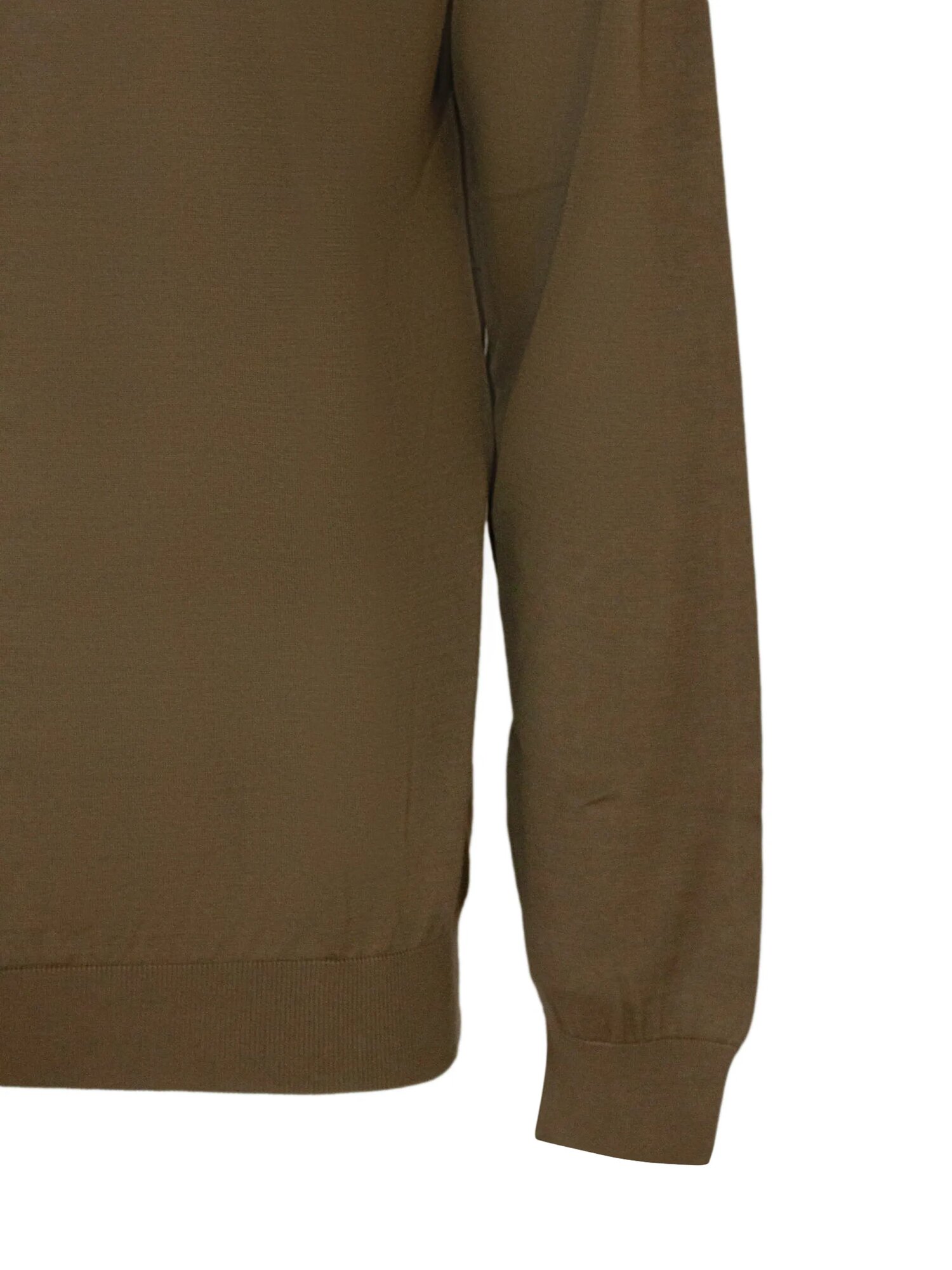 Толстовка Drumohr Ribbed crew-neck sweatshirt, размер 48, , green — фото 1
