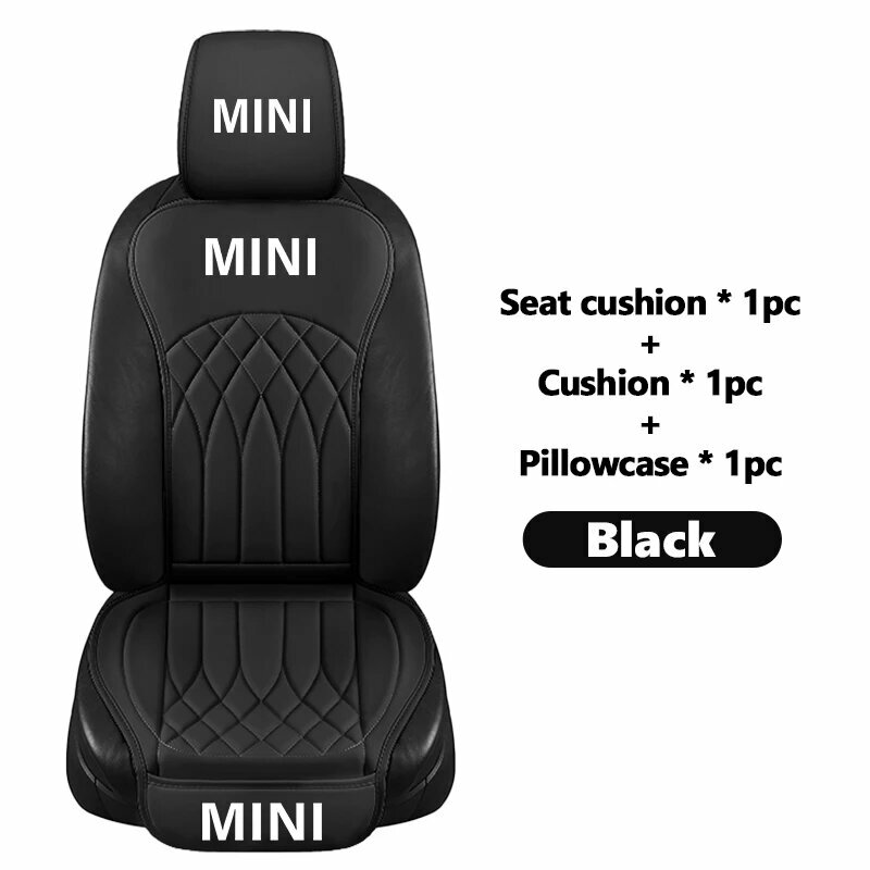 Чехол на автомобильное сиденье из искусственной кожи, передняя подушка, нескользящий автозащитный коврик для MINI John Cooper Works R50 R52 R53 R55 R56 F54 F55 F56 F60