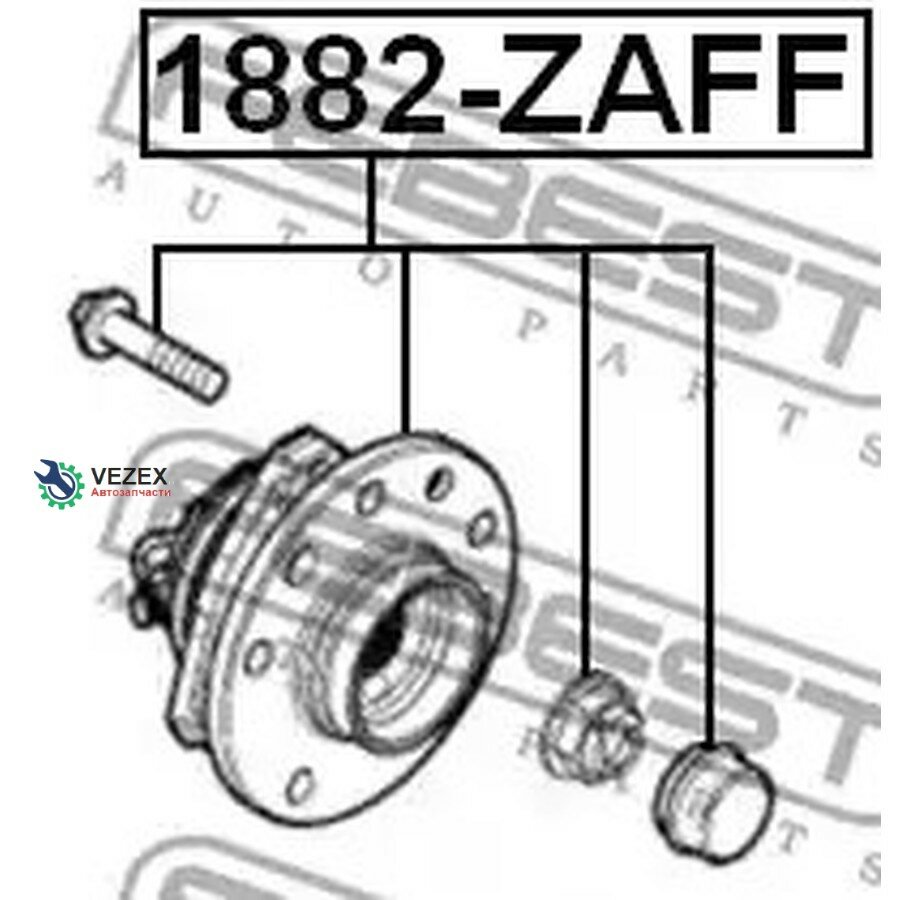 FEBEST 1882-ZAFF Ступица 1882-ZAFF