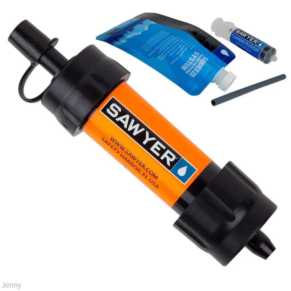 Фильтр для воды Sawyer Mini Water Filter Orange, портативная питьевая система