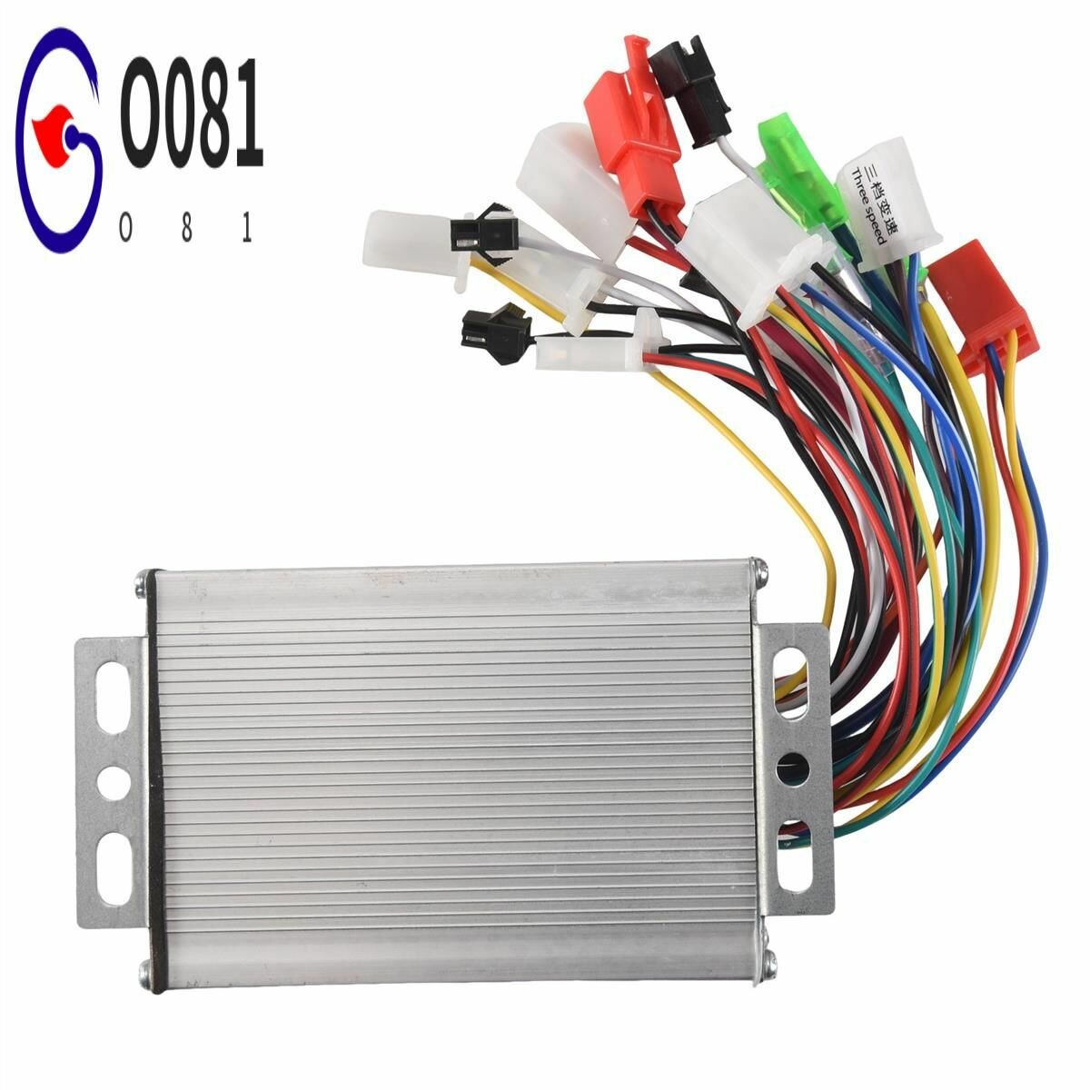 (B P J Z) Контроллер двигателя электрического велосипеда 36V/48V 350W12 Tube Бесщеточный контроллер постоянного тока совместим с E-Bike Scooter