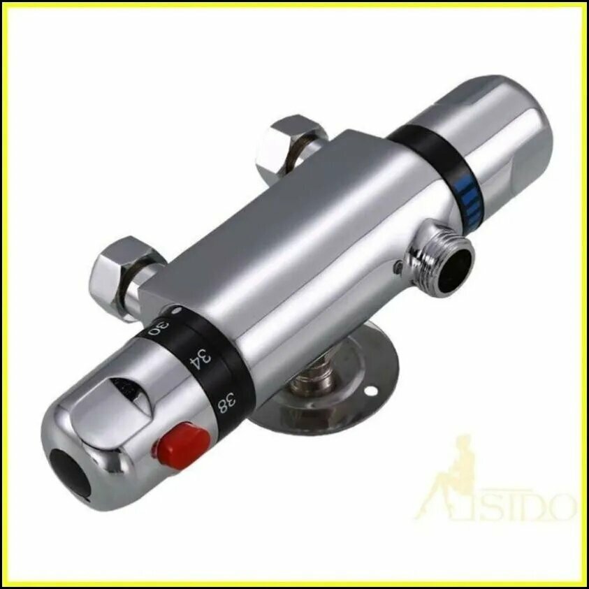 Термостатический кран, Смеситель , для ванны, душа, , хром термостат и , с термостатом,