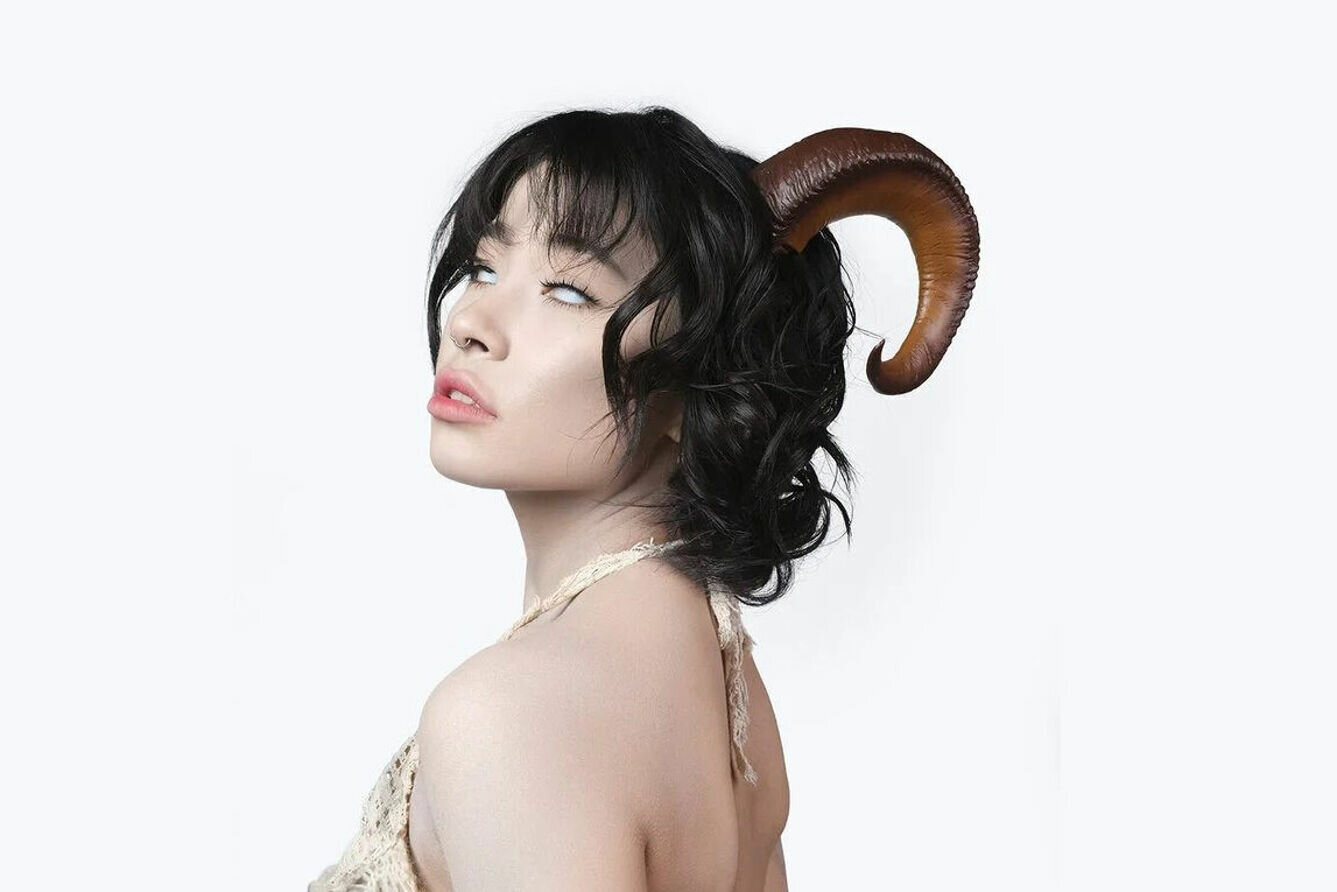 Рога на ободке "Овечьи рога" Коричневый