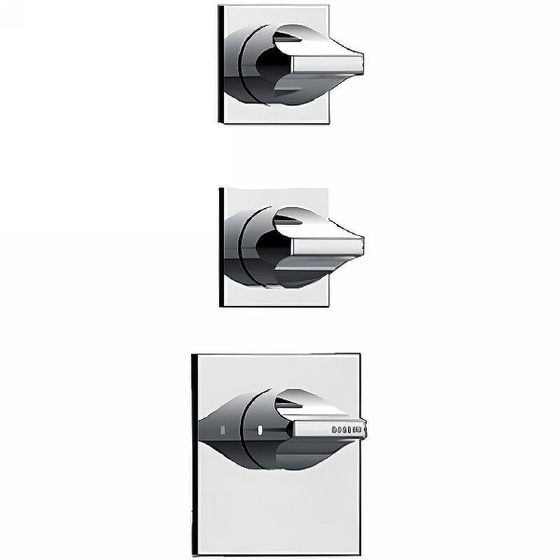 Смеситель для душа с термостатом на 2 потребителя Bossini Apice Z035203.030 хром