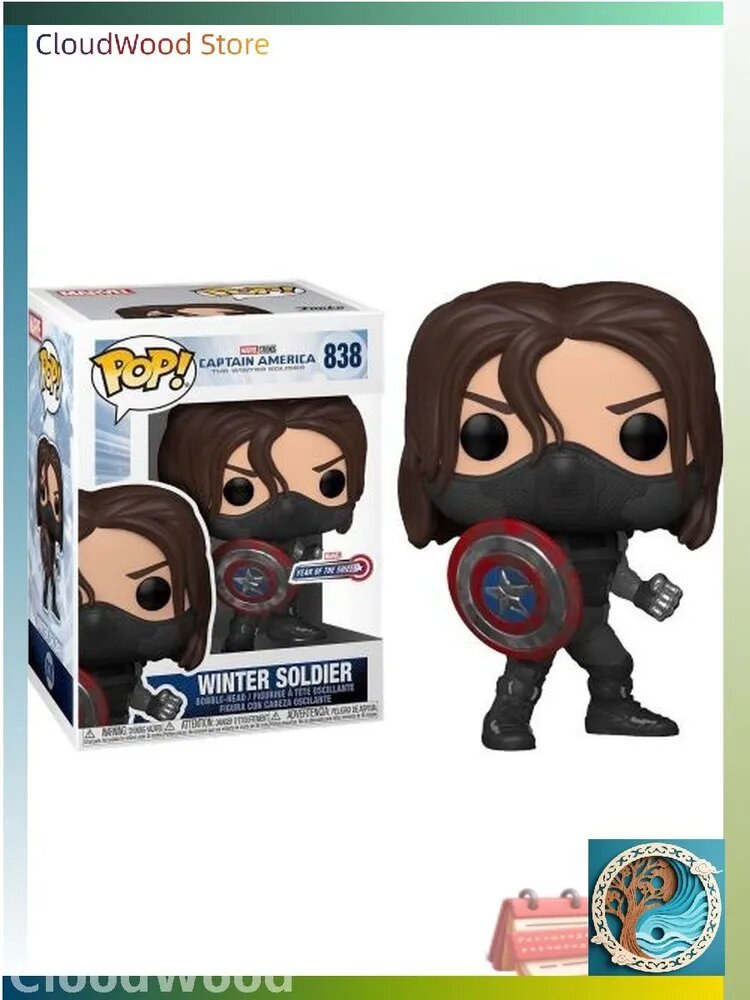 POP Funko Зимний солдат Капитан Америка №838 коллекционная модель-DKD-CJ0815