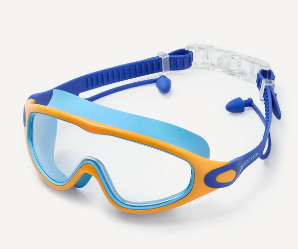 Очки-маска для плавания с берушами 25DEGREES Fusion Navy/Blue/Orange 25D25001, детский ЦБ-00005247