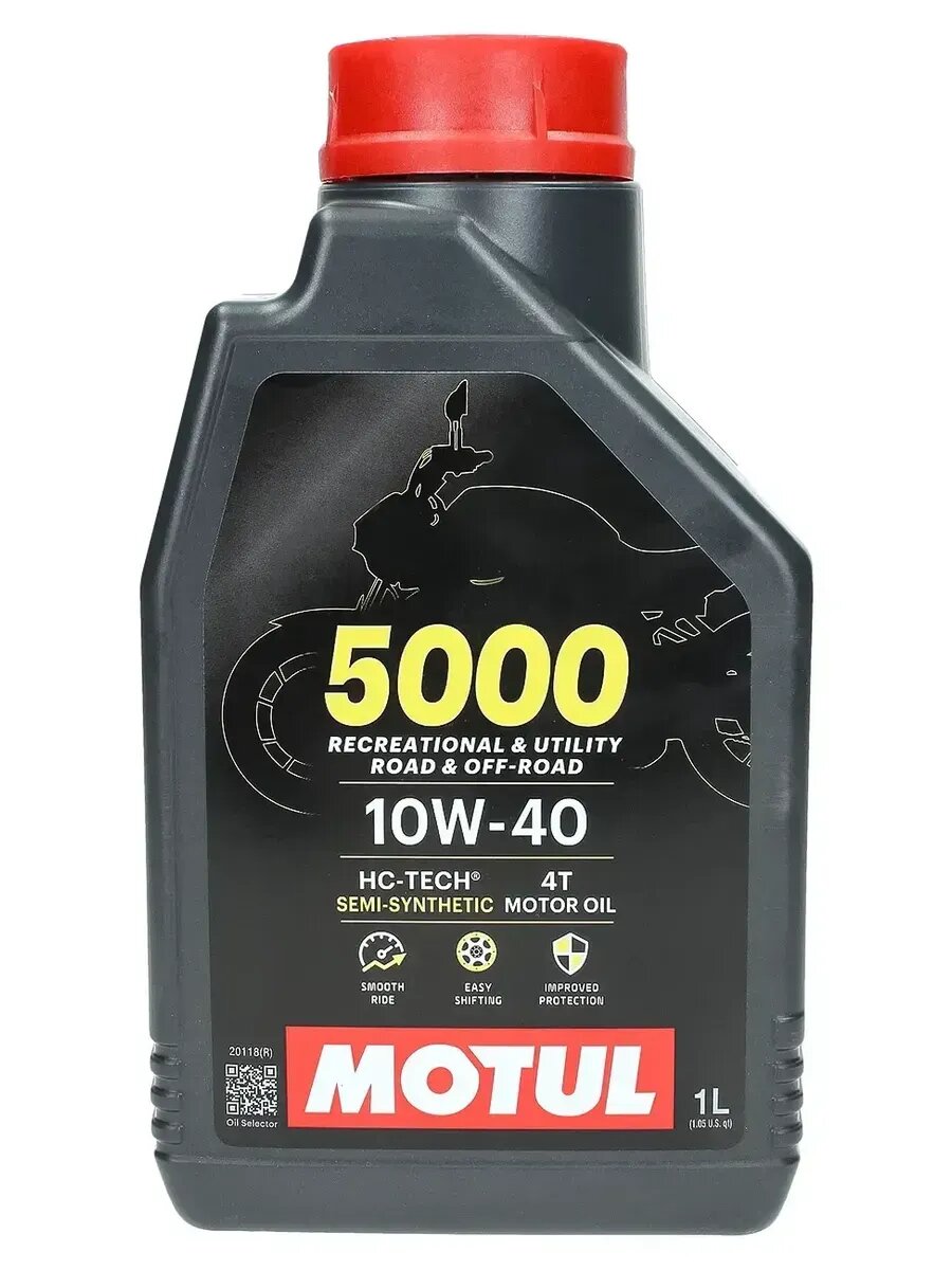 Масло моторное 5000 4T 10W40 1л 104054