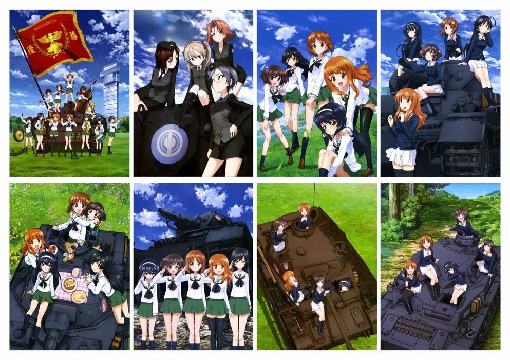 Наклейки Girls und Panzer No.1