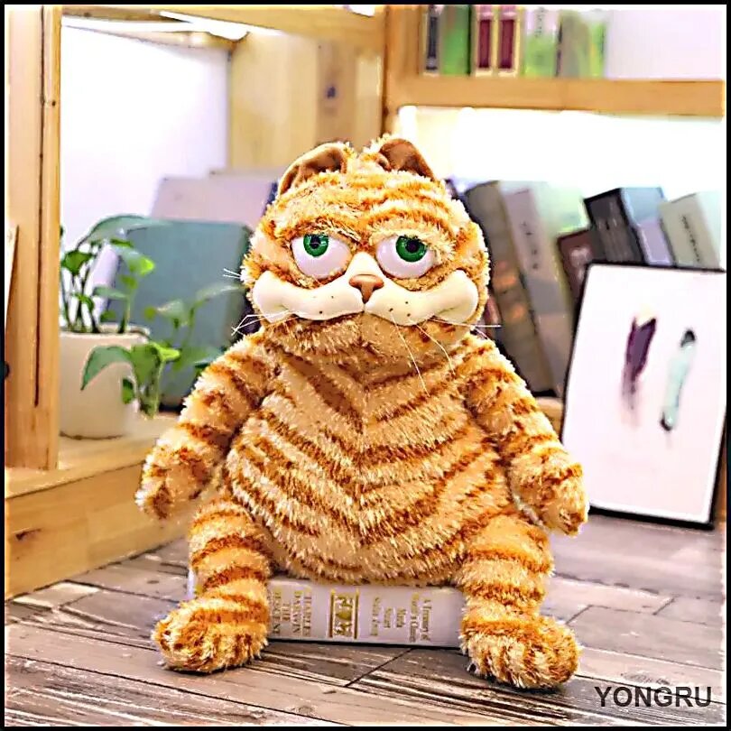 Плюшевая игрушка Гарфилд - толстый кот, мягкая набивная кукла, уютная подушка, подарок для друзей и семьи, 30 см