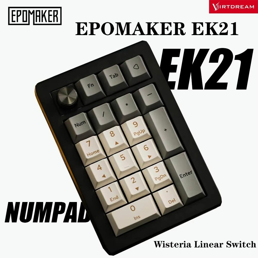 Беспроводная механическая клавиатура, EPOMAKER EK21 VIA-WistL-V2