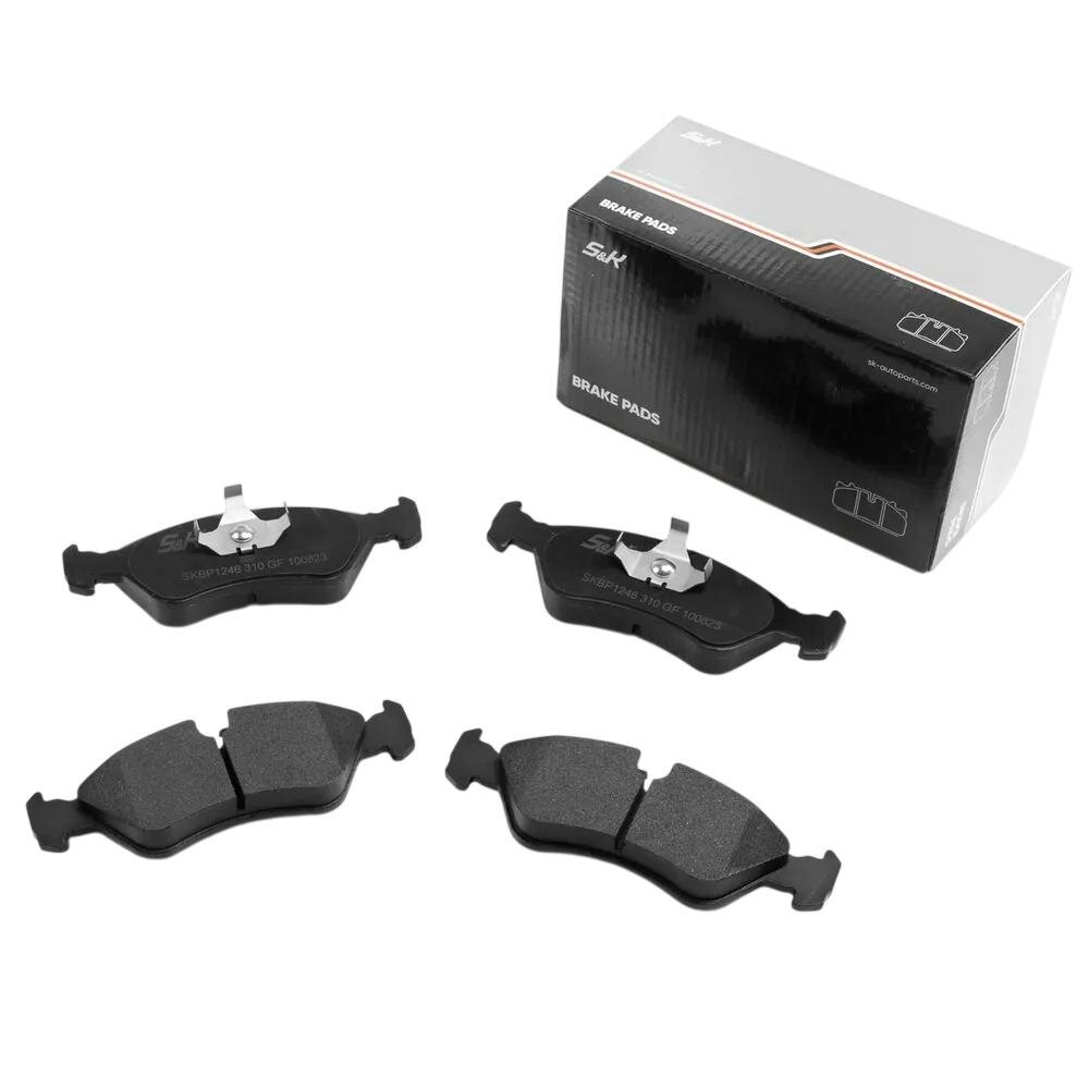 Колодки тормозные передние S&K SKBP1246 Daewoo Nexia, Lanos, Espero 1995->, Opel Astra >1998, Omega A, Vectra A-B, Kadett >1999