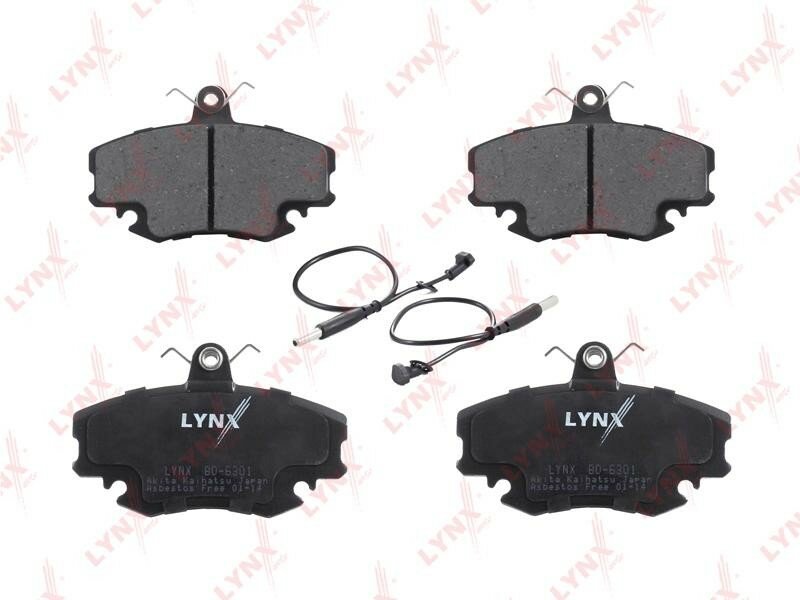 Колодки тормозные дисковые передние LYNX AUTO BD-6301 Renault Clio I-II Luc 1.2-1.9 ->05, Logan 04->, Megan Scenic, Classic 96->, Lada Largus 12->